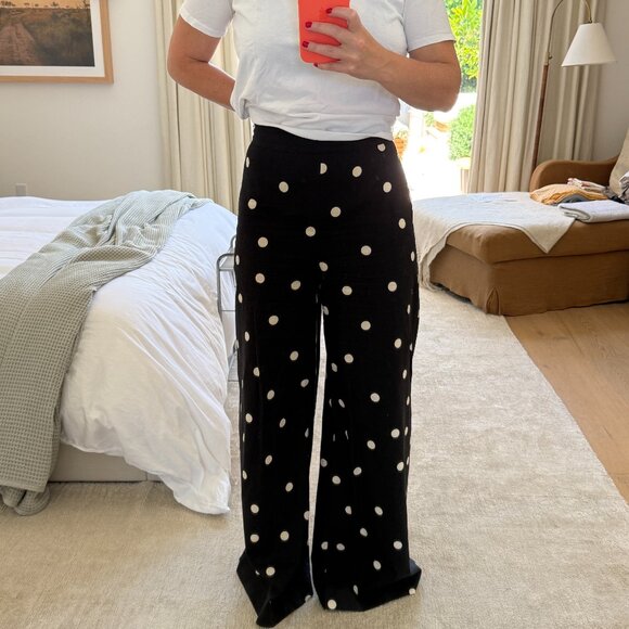Sezane | Pants & Jumpsuits | Sezane Polka Dot Pants | Poshmark